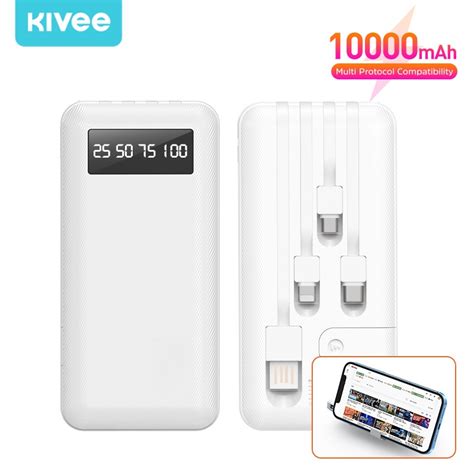Jual Hot Kivee Powerbank Mah Fast Charging Murah Mini Lcd With Kabel Data Garansi Tahun