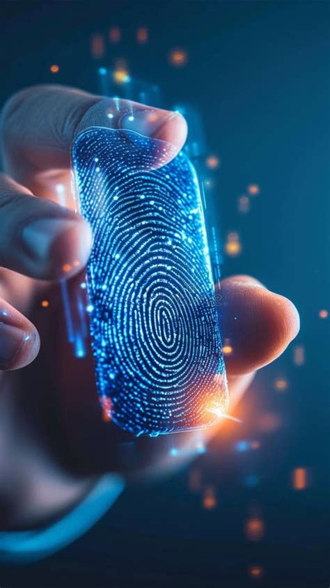 Biometric Gateway Businessmans Fingerprint Grants Secure Access To