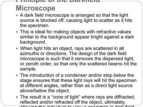 Dark Field Microscope Pptx