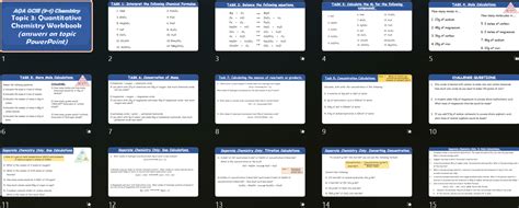 Aqa Gcse 9 1 Topic 3 Quantitative Chemistry Teaching Resources