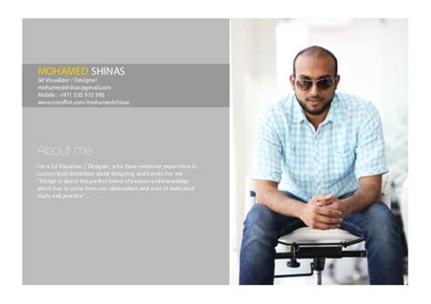 Resume Sample For 3d Visualizer