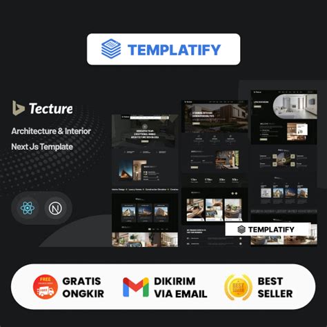 Jual Tecture Architecture And Interior React Next Js Template Other