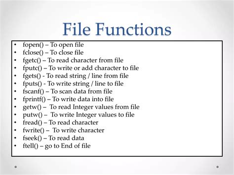 File Handling In C Programming Pdf Operating Systems Computer Software And Applications