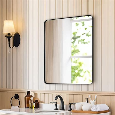 กระจก ใน ห้องน้ำ ติดผนัง สี่เหลี่ยมจัตุรัส กระจกห้องน้ำ ไม่มีการเจาะ ชุดกระจกอะลูมิเนียมพร้อม