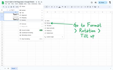 How To Split A Cell Diagonally In Google Sheets 3 Easy Methods