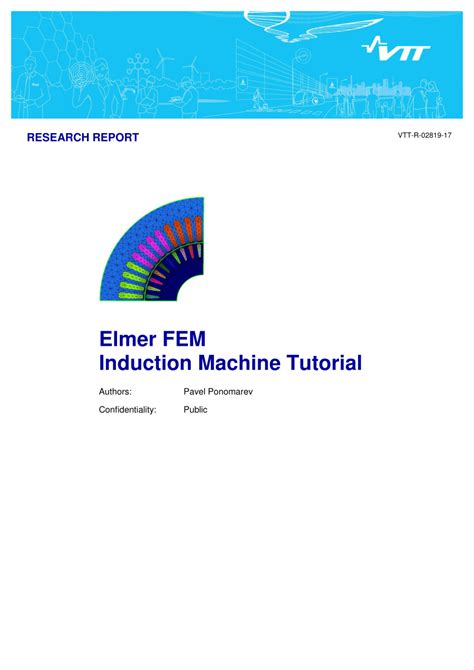 pdf semtec report elmer fem induction machine tutorial