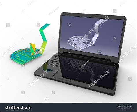 D Render Finite Element Analysis On Stock Illustration Shutterstock