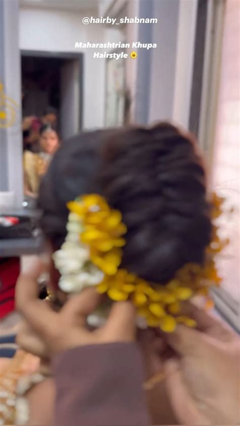 Shabnam On Instagram Maharashtrian Khupa Hairstyle 🌼 Hairbyme Mua