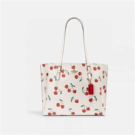 蔻驰coach 爱心樱桃印花mollie托特包 Ce627 Imcah 小迈步海淘品牌官网