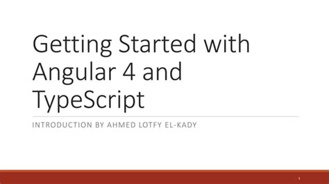 Angular And Typescript Ppt