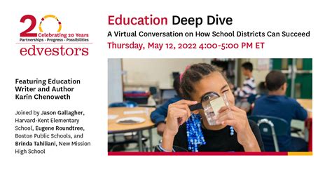 Education Deep Dive A Virtual Conversation On How School Districts Can