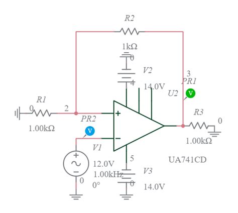 INVERTING SCHMITT TRIGGER Multisim Live