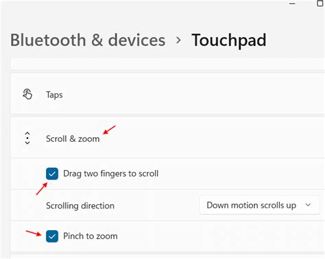 Fix Touchpad Scroll Not Working Windows 1110 Solution
