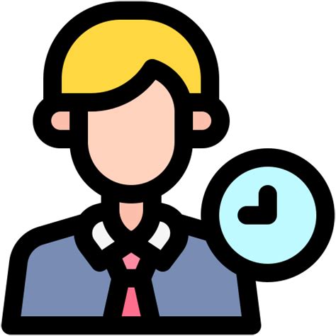 Punctuality Generic Outline Color Icon