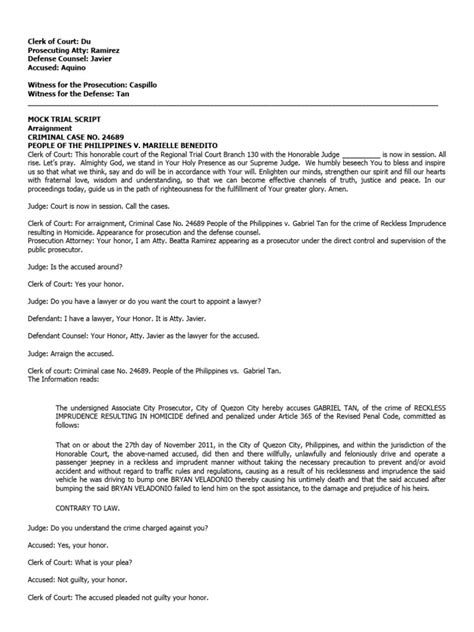 Group 1 Prac Court Mock Trial Script Download Free Pdf Plea Group 1 Prac Court Mock Trial Script Download Free Pdf Plea