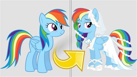 Mlp Rainbow Dash In Wedding Outfits Youtube