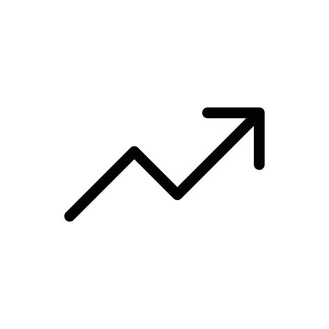 Statistic Up Icon For Data Analysis Business Performance And Growth
