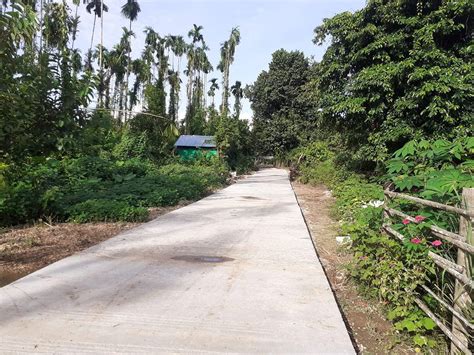 ကျိုက်ဒုံမြို့တွင်ကွန်ကရစ်လမ်းခင်းခြင်းလုပ်ငန်းဆောင်ရွက်ခဲ့ရာ ရာနှုန်းပ