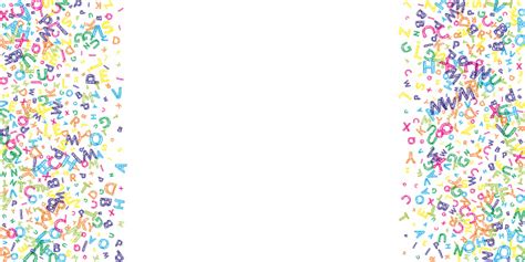 영어의 떨어지는 편지 라틴어 알파벳의 다채로운 지저분한 스케치 비행 단어 외국어는 개념을 연구한다 흰색 배경에 학교 배너로 다시 모양 0명에 대한 스톡 벡터 아트 및 기타