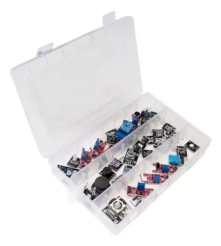 Kit 37 Módulos Sensores Arduino Pic Raspberry C Caixa Frete Grátis