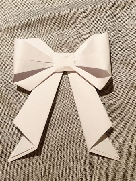 Easy Diy Paper Bow Tutorial Paper Bow Cut Out 3d Paper Bows How To