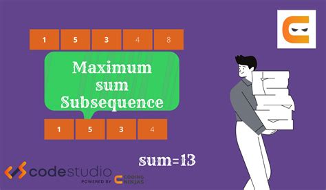 Maximum Sum Subsequence Naukri Code 360