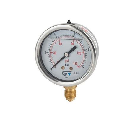 Manometro D63 Vertical Inox Glicerina Bsp 14 0 10bar150psi Genebre