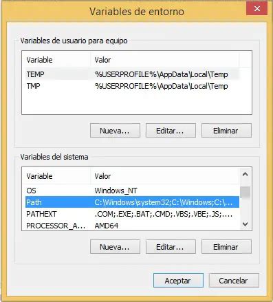 Cómo establecer la ruta y las variables de entorno en Windows
