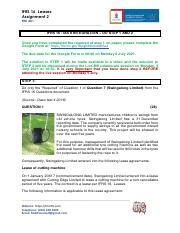 IFRS Assignment Swingalong Limited Pdf IFRS Leases Assignment FRK IFRS