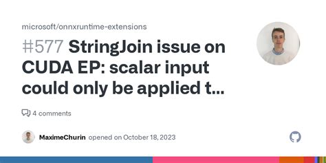 stringjoin issue on cuda ep scalar input could only be applied to cpu