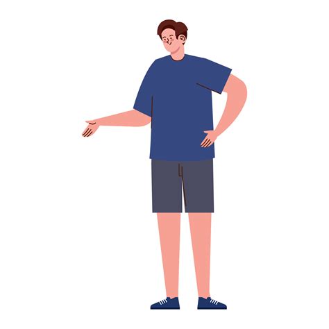 Man Standing Avatar Character 11379683 Vector Art At Vecteezy
