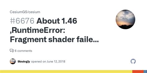 About 146 Runtimeerror Fragment Shader Failed To Compile Compile