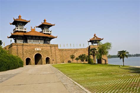 磨山楚城 风景区 武汉 大山谷图库