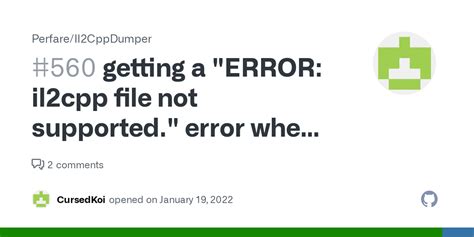 Getting A ERROR Il2cpp File Not Supported Error When Trying To Dump