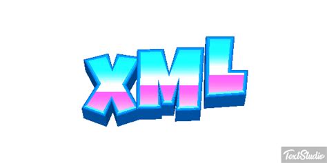 XML Word Animated GIF Logo Designs XML Word Animated GIF Logo Designs