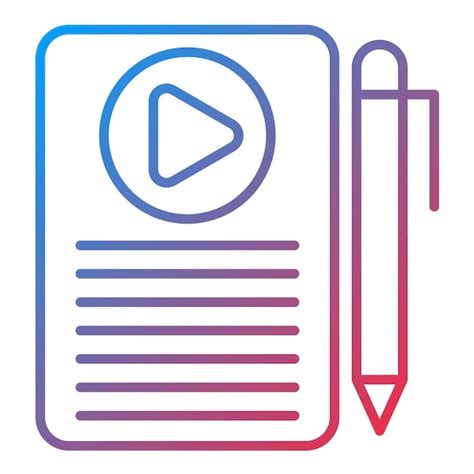 Premium Vector Script Icon Vector Image Can Be Used For Copywriting