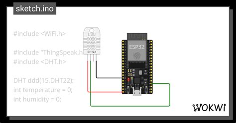 Temp And Humidityts Read Wokwi Esp32 Stm32 Arduino Simulator