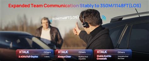 Amazon Com SYNCO XTALK X5 Wireless Intercom Headset System 2 4GHz Full Duplex Group Talk Coms