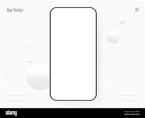 Mobile Template Wireframe Mockup For App Design Stock Vector Image And Art Alamy