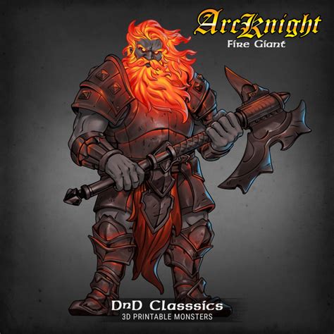 3d Printable Fire Giant Tabletop Classics Series 1 By Arcknight Llc