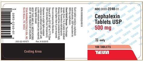 Cephalexin Tablets Package Insert