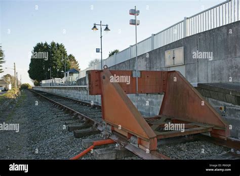 Buffer Stops At The End Of The Tamar Valley Branch Line At Gunnislake Station Cornwall 2006