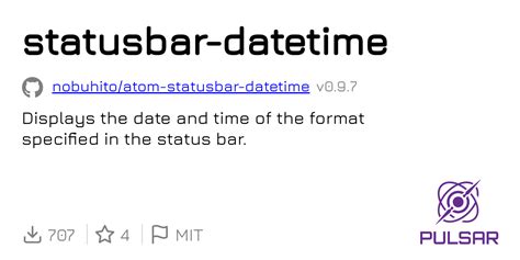 statusbar datetime