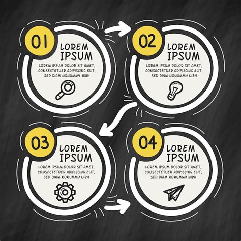 Premium Vector Infographic Hand Drawn Elements Of Flow Chart Hand