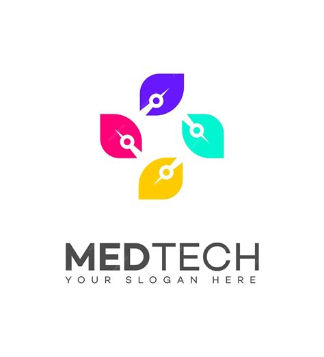 Premium Vector Med Tech Logo