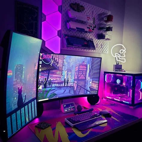 Joined The Dual Monitor Gang Game Room Design Video Game Room Pc Gaming Setup