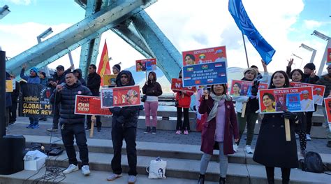 Dvb စစ်အာဏာသိမ်း ၂ နှစ်ပြည့် ဆန့်ကျင်ရှုတ်ချဆန္ဒပြပွဲ ကနေဒါနိုင်ငံ၊ဗန