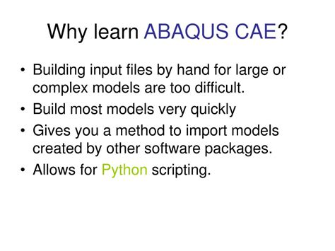 Ppt Ae4131 Abaqus Lecture Part Ii Powerpoint Presentation Free