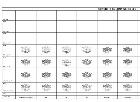 Graphical Schedule Of Concrete Columns Autodesk Community