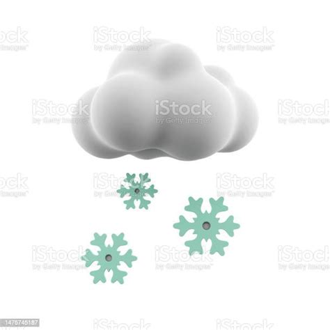 3d 렌더링 강설량 아이콘입니다 3d는 구름 아이콘으로 눈을 렌더링합니다 강설 3차원 형태에 대한 스톡 사진 및 기타 이미지 3차원 형태 구름 겨울 Istock